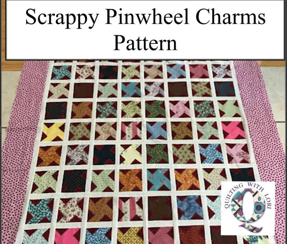 Scrappy Pinwheel quilt video tutorial – Use 5″ charms & 3″ squares ...