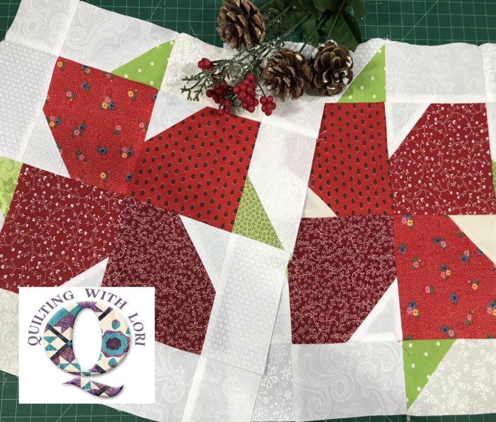 Week #13 – Scrappy Poinsettia Blossoms Block & Quilt Pattern ...